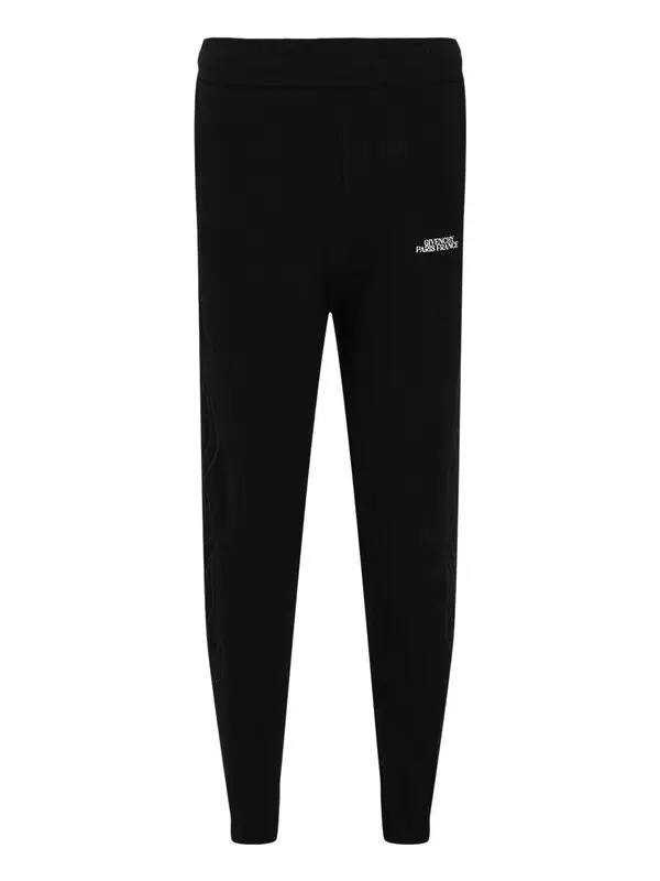 Givenchy Slim Fit Embroidered Joggers - Black