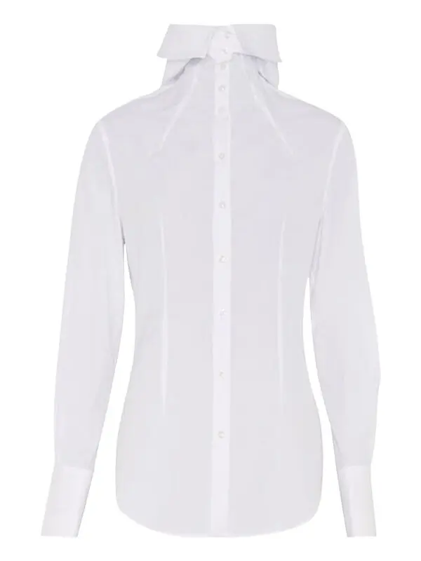 JEAN PAUL GAULTIER Hooded Fitted Shirt - White