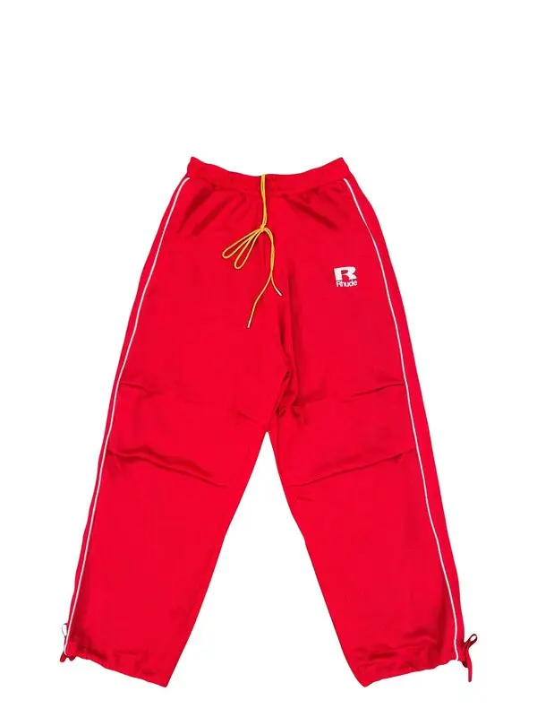 Rhude Mesh Piping Parachute Track Pant - Red