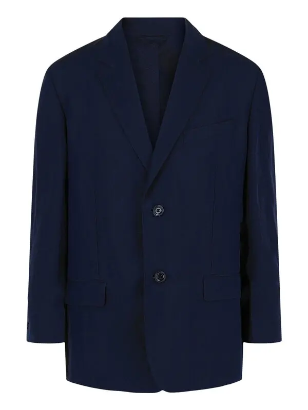 Givenchy Unconstructed Single-breasted Jacket 'navy - Blue