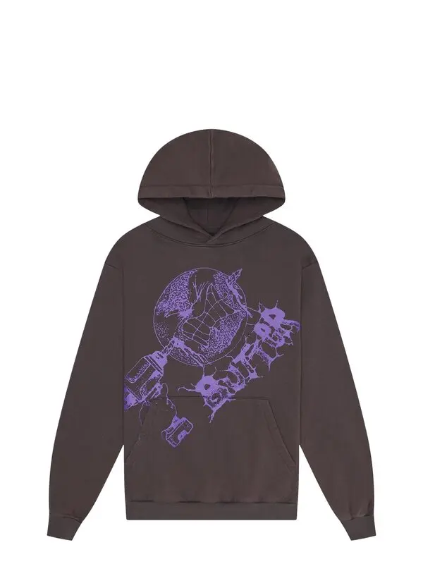 BUTTER GOODS Drill Pullover Hoodie - Grey