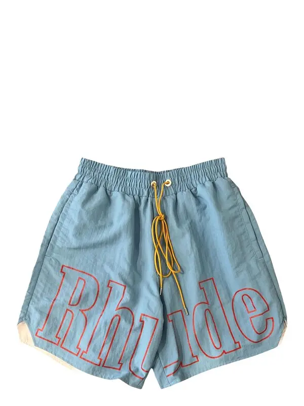 Rhude Logo Track Short - Blue