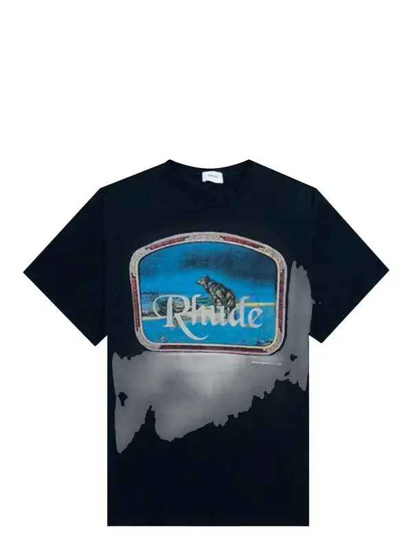 Rhude Lone Wolf T-shirt - Black