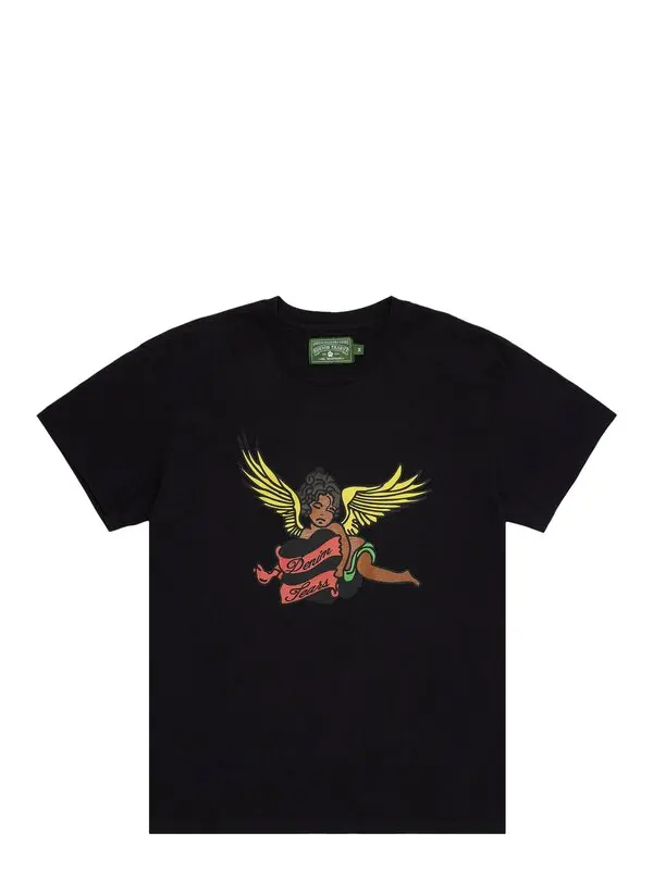 DENIM TEARS Cherub Graphic T-shirt - Black