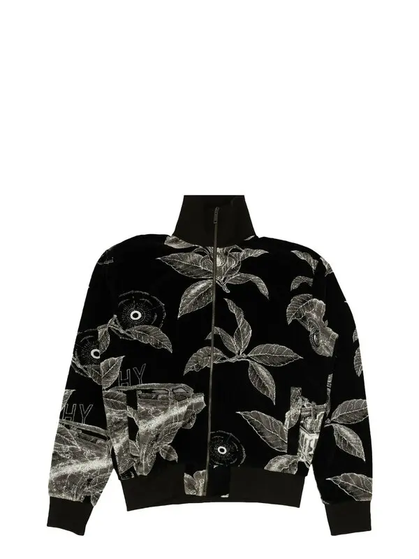 Givenchy Printed Zip Up Sweatshirt - Black