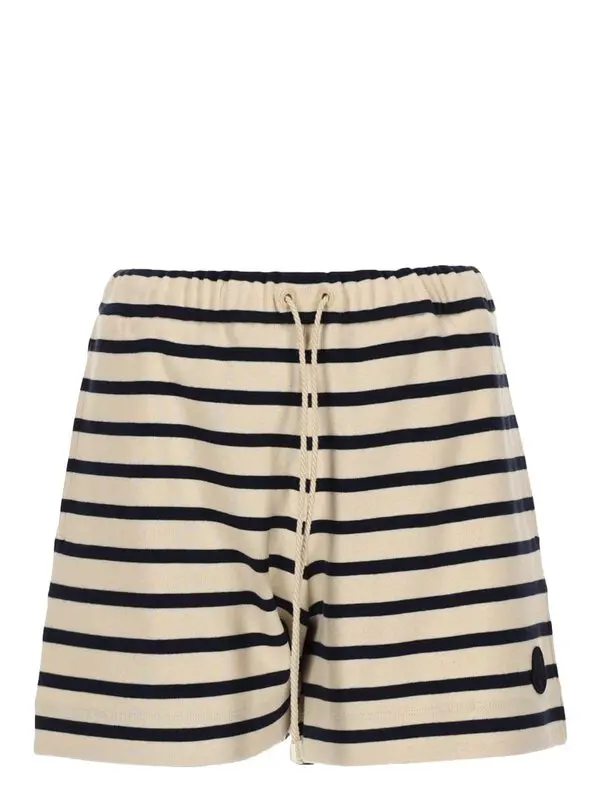 Moncler Striped Cotton Mini Shorts - Multicolour