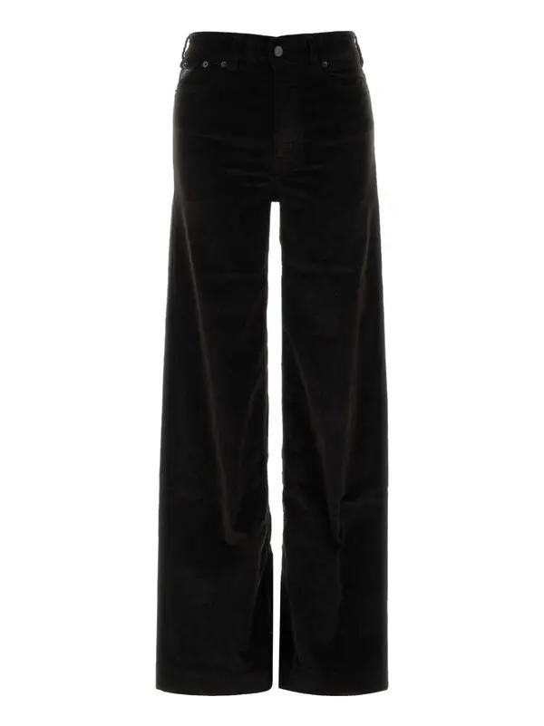 LOIS Stretch Corduroy Palazzo Pant - Black