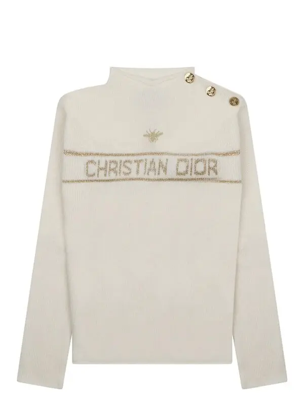 Dior Logo Cashmere Sweater - Ivory