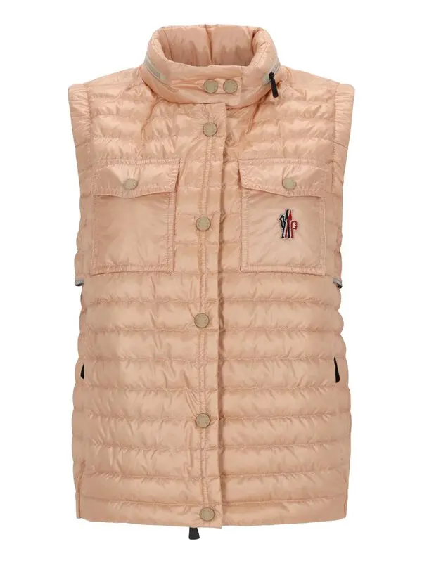 Moncler Gumiane Nylon Vest For - Pink