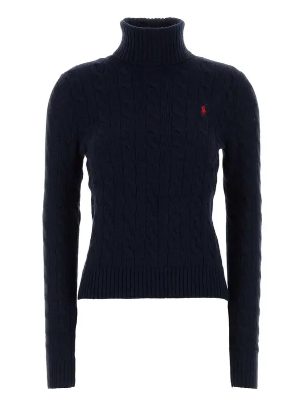 Polo Ralph Lauren Wool-cashmere Blend Knit Sweater - Blue