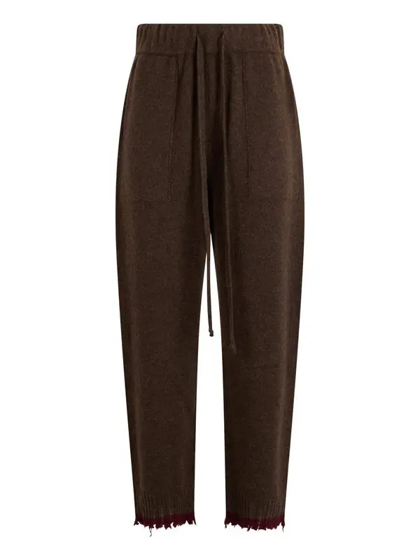 UMA WANG Cashmere Trousers - Brown