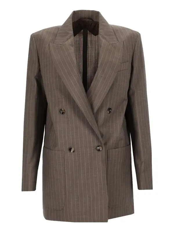 Max Mara Steel Wool Blazer - Brown