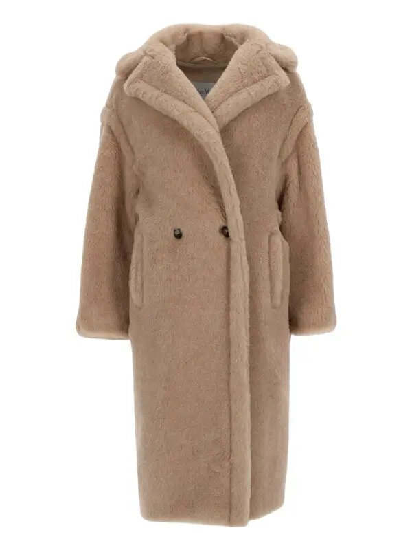Max Mara Teddy Bear Icon Alpaca Wool & Cashmere Silk Jacket - Beige