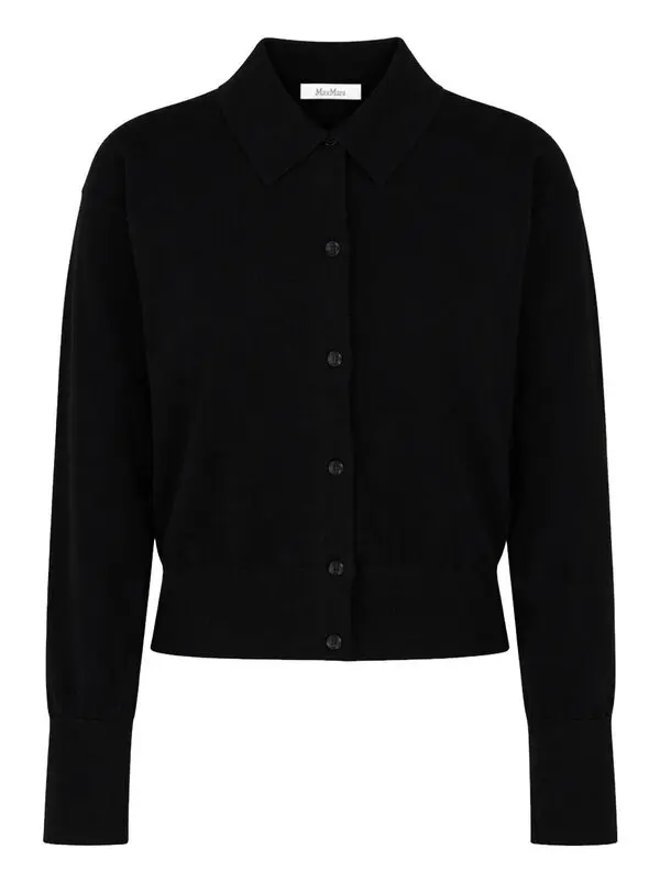 Max Mara Wool Blend Cardigan - Black