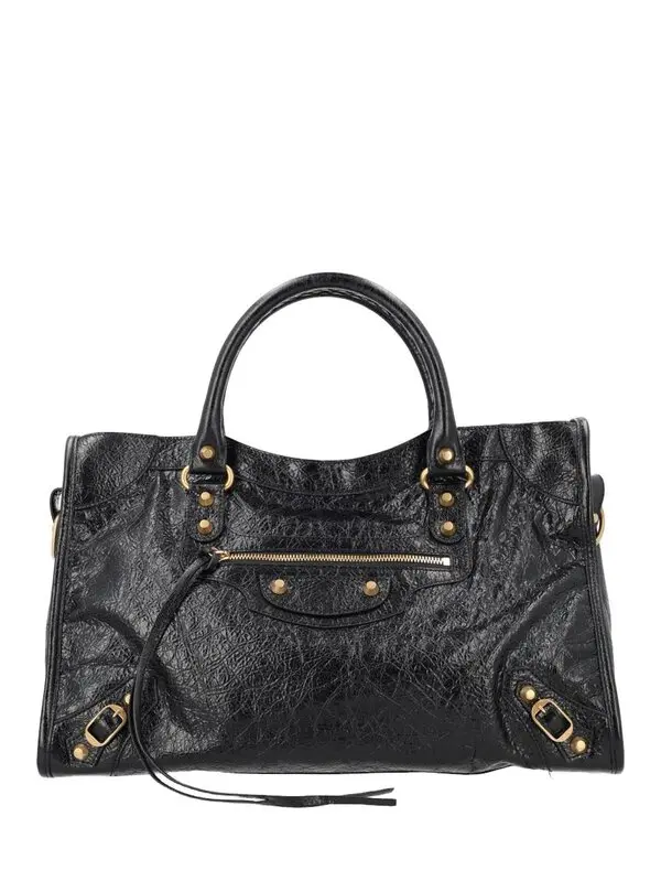 Balenciaga Le City Medium Leather Handbag 24 X 38 X 13.5 Cm - Black