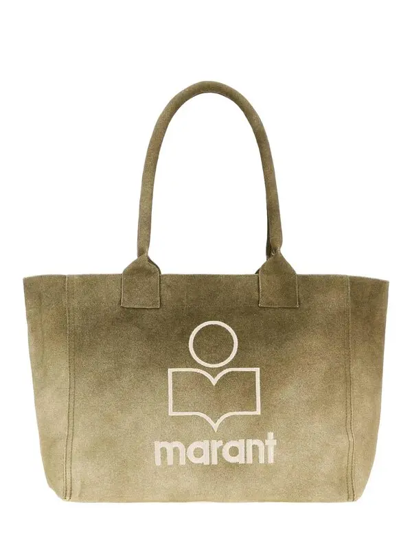 Isabel Marant Étoile Cotton Canvas Shopping Handbag - Green