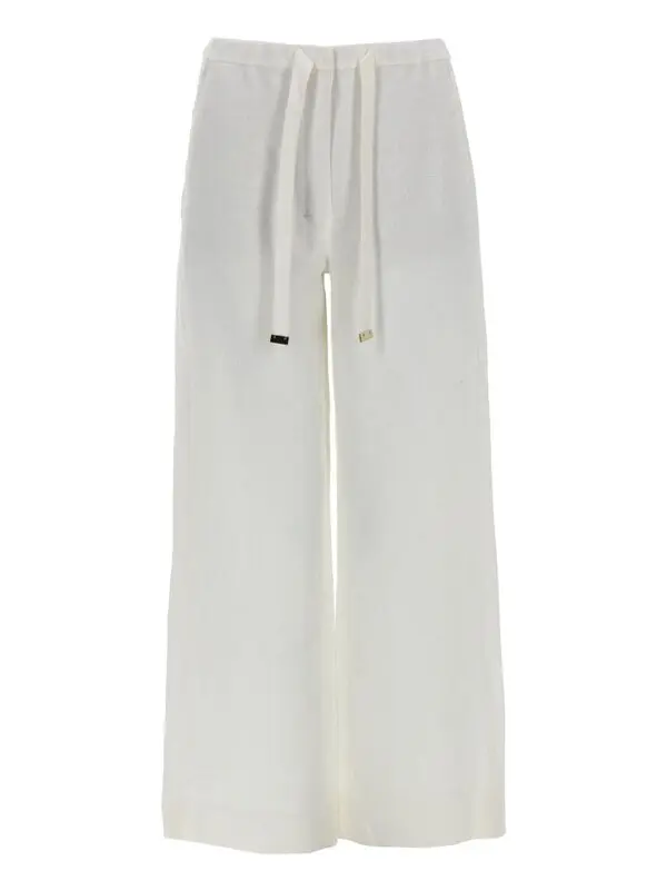 Max Mara Amedea Linen Trousers - White