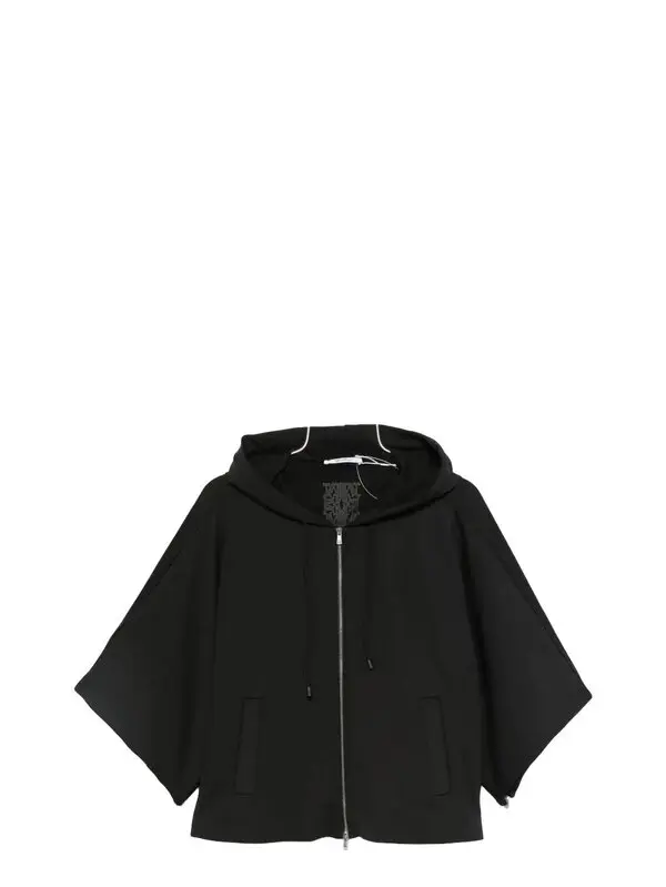 Max Mara Regular-fit Two-way Zip Sweatshirt - Nero