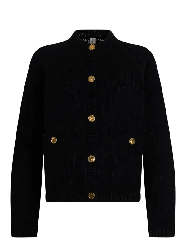 TOTEME Button-front Cardigan With Pockets - Black