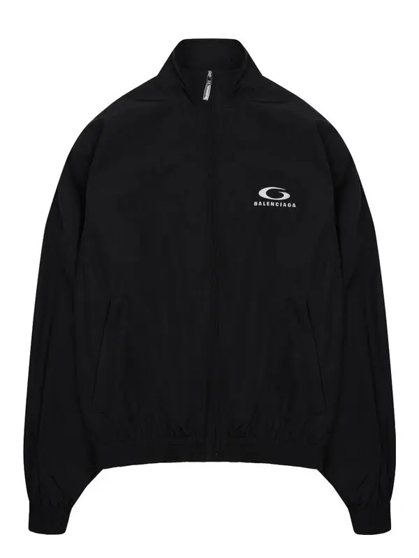 Balenciaga Logo Track Jacket - Black