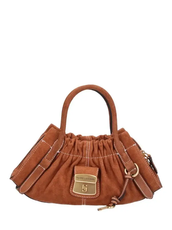 Marc Jacobs Suede Top Handle Bag - Brown