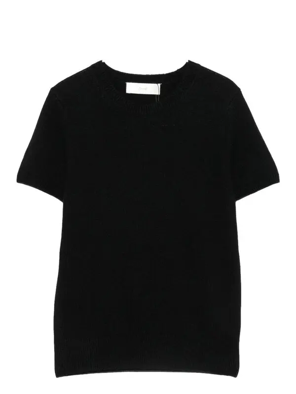 DUNST Wool Blend Crewneck Sweater - Black