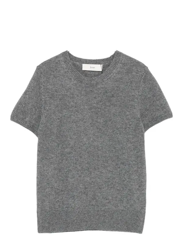 DUNST Wool Blend Crewneck Sweater - Grey