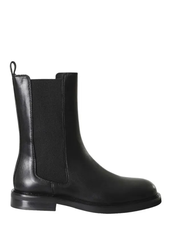 POEVE Ivy Leather Boots - Black