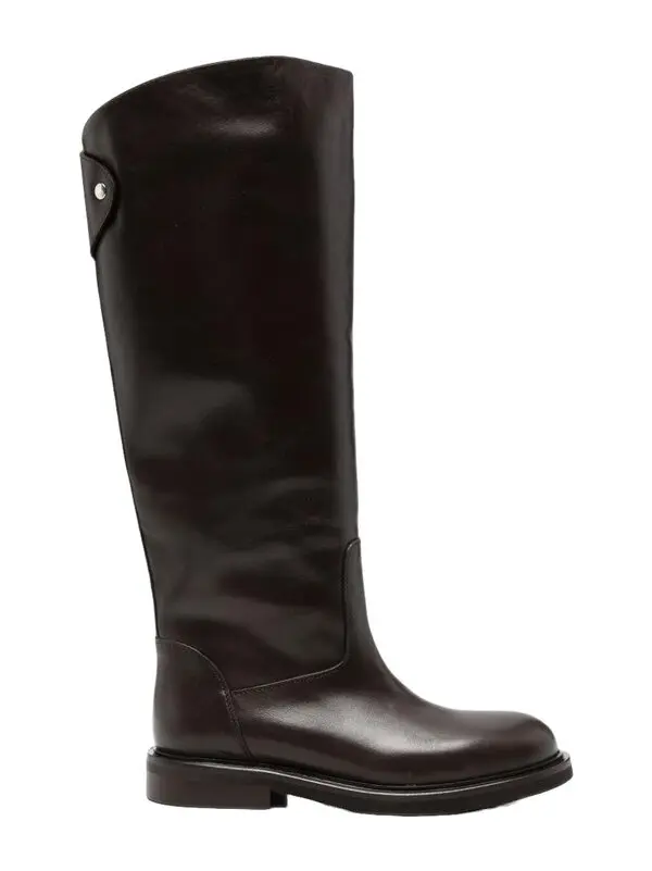 POEVE Finn Leather Boots - Brown