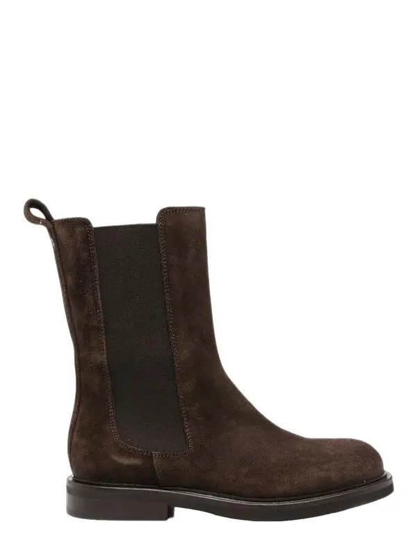 POEVE Ivy Leather Boots - Brown