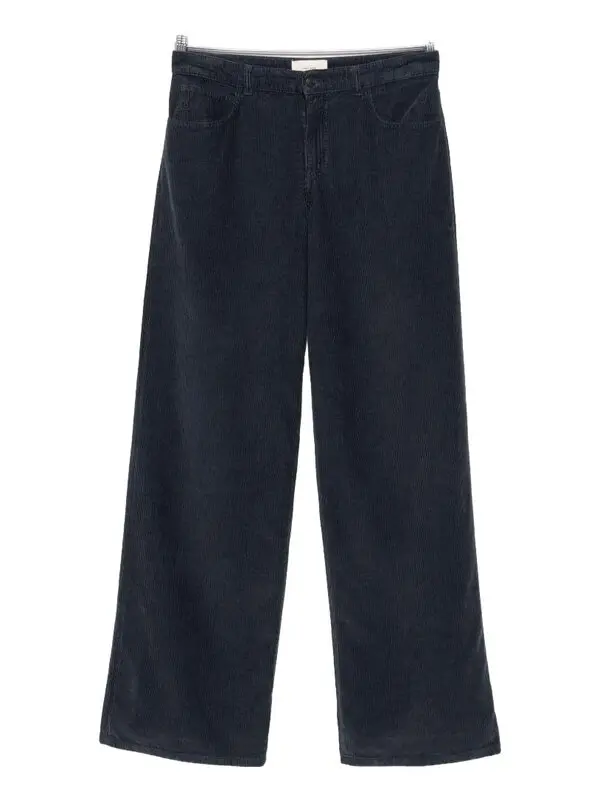 THE ROW Eglitta Velvet Trousers - Blue