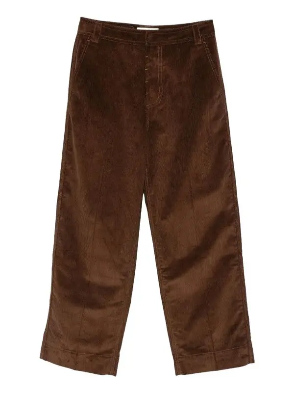 AMI Paris Velvet Trousers - Brown