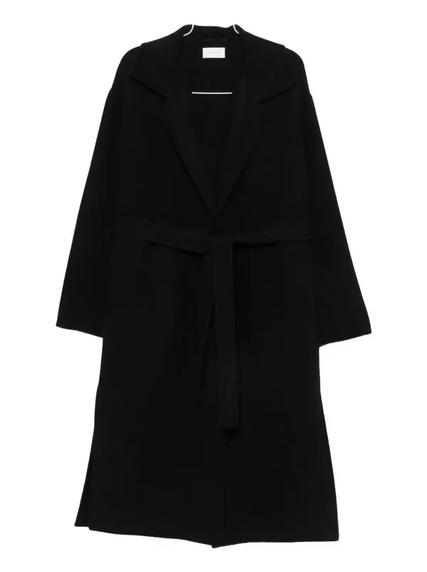 THE ROW Ciara Wool Long Coat - Black