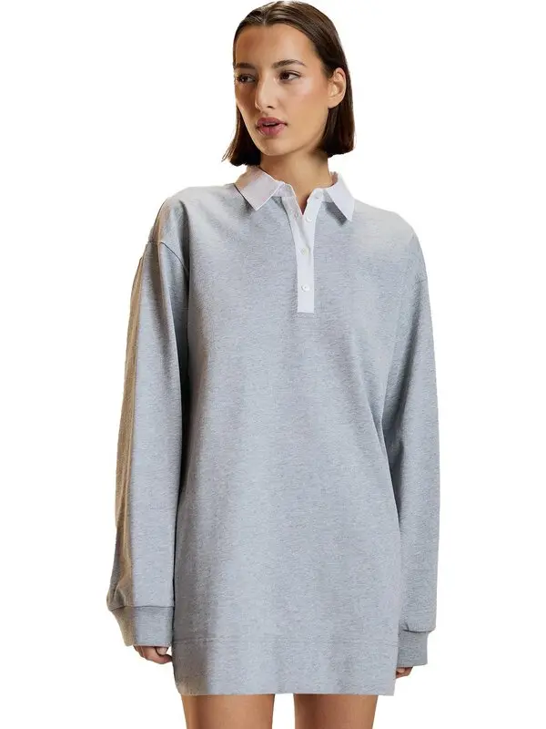 Cynthia Rowley Ardie Rugby Dress - Gray