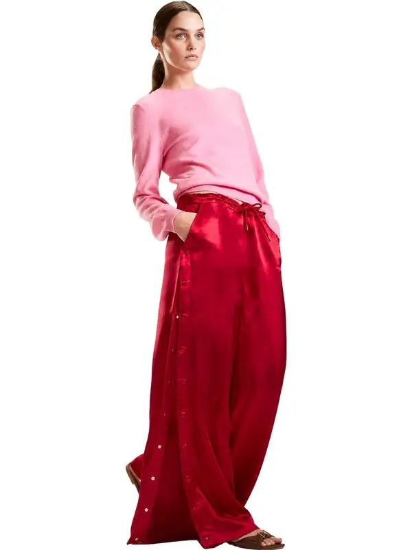 Cynthia Rowley Breakaway Snap Pant - Red