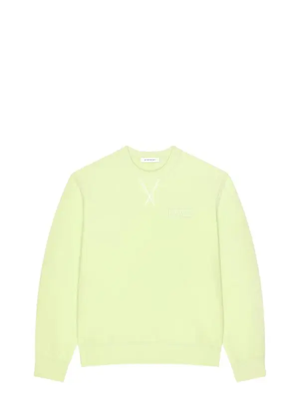 Givenchy Couture Seam Sweatshirt In Fleece With Paris - Yellow
