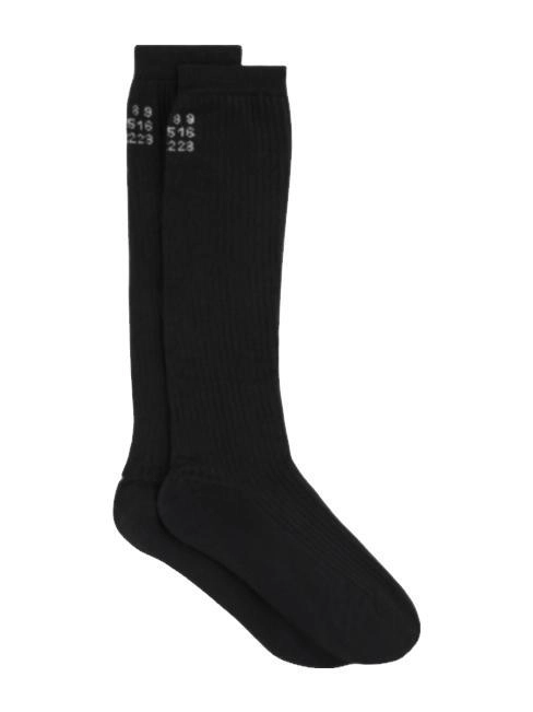 MAISON MARGIELA Knee-high Socks - Black