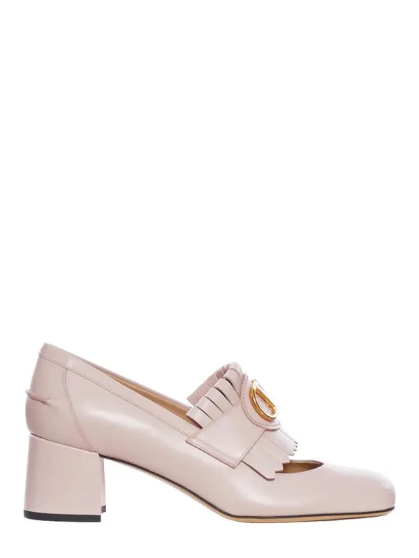 Valentino Garavani Vlogo Signature Fringe Detailed Pumps - Pink