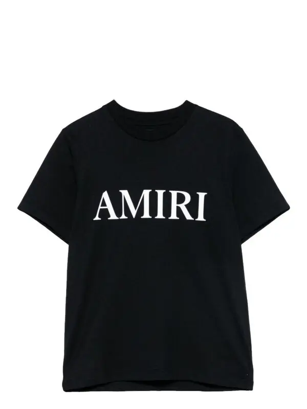 Amiri Logo Printed Crewneck T-shirt - Black