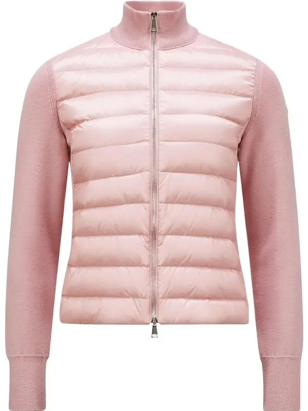 Moncler Padded Cardigan - Pink