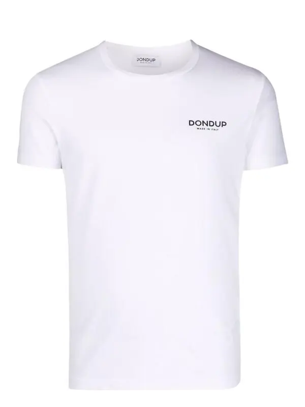DONDUP Logo Printed Crewneck T-shirt - White