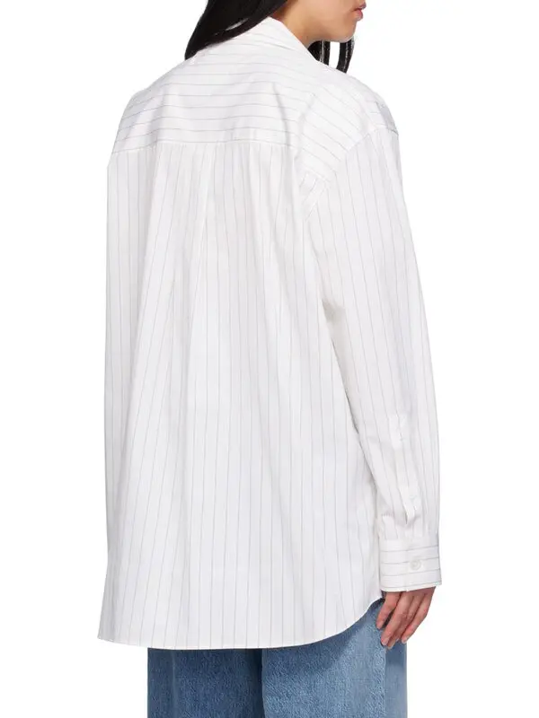 Bottega Veneta Pinstripe Shirt - White