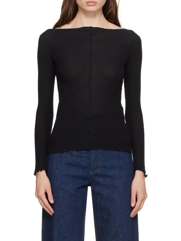 BASERANGE Pama Long Sleeve T-shirt - Black