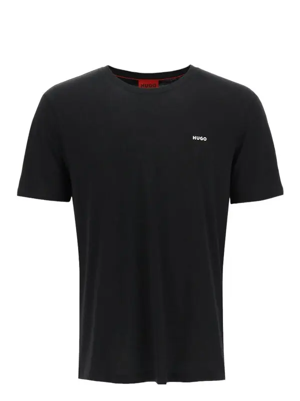 Hugo Boss Logo Printed Jersey T-shirt - Black