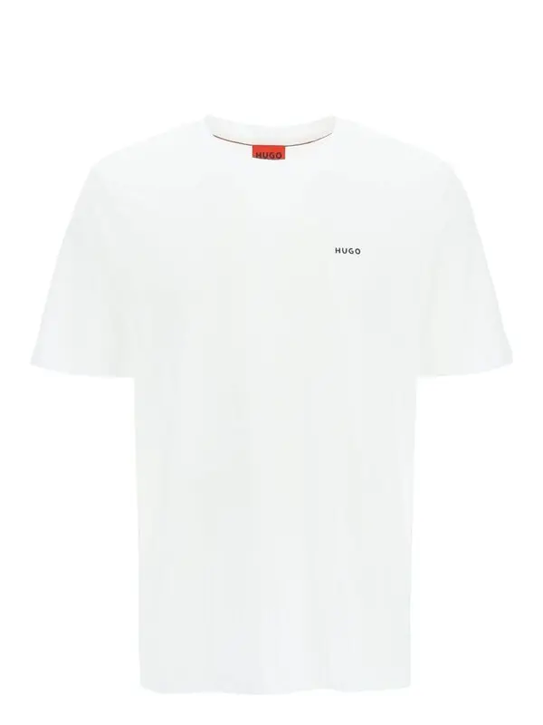 Hugo Boss Logo Printed Jersey T-shirt - White