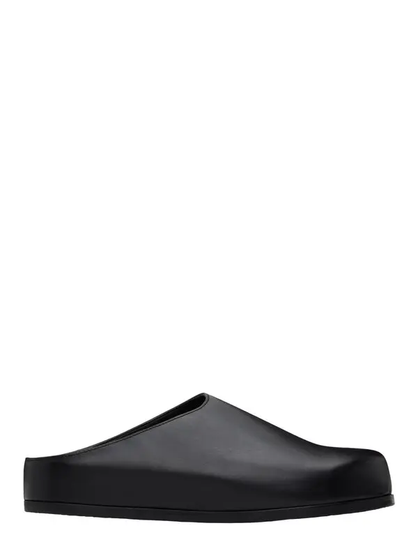 Studio Nicholson Round-toe Leather Slippers - Black