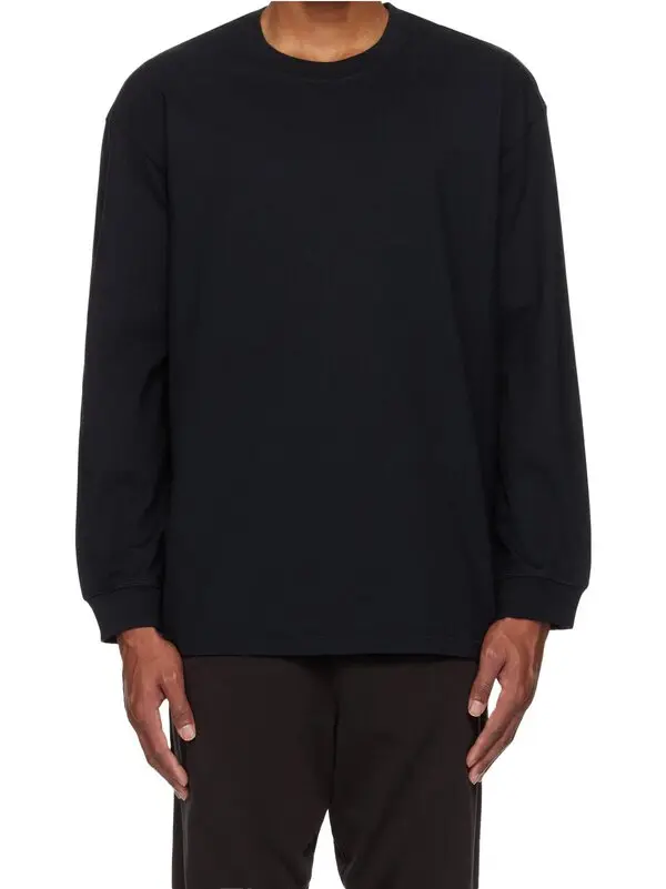 SKIMS Crew Neck Long Sleeve T-shirt - Black