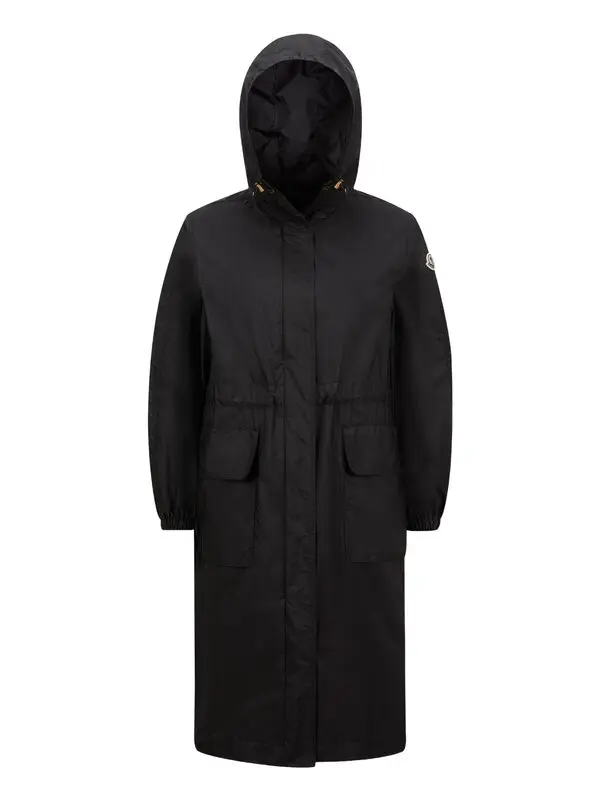 Moncler Hiengos Hooded Rain Coat - Black