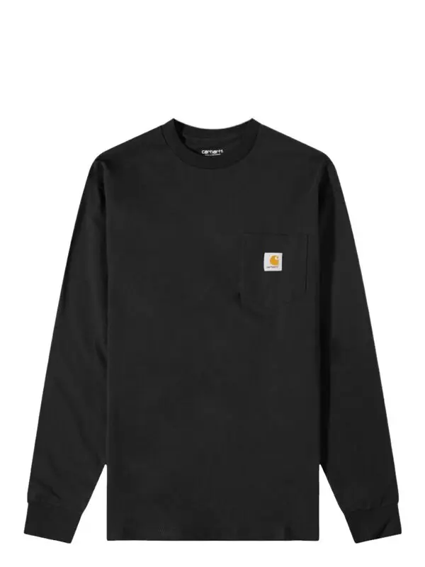 Carhartt Work In Progress Long-sleeve Pocket T-shirt - Black