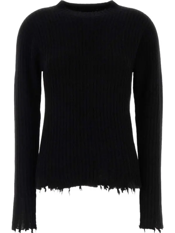 UMA WANG Long-sleeved Pullover - Black